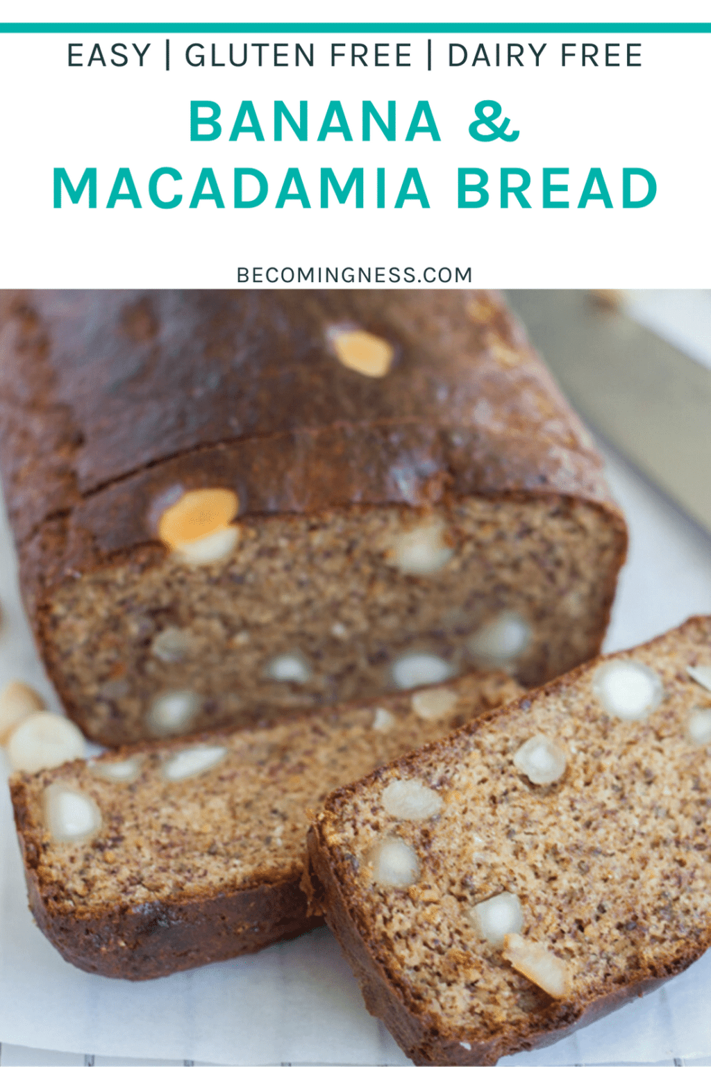 Banana and Macadamia Bread - Becomingness