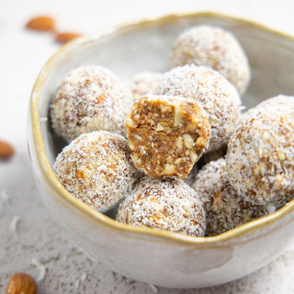 Peppermint Coconut Rough Bliss Balls - Becomingness